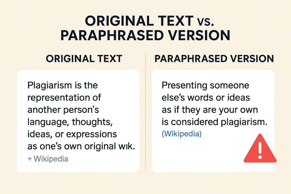 Paraphrasing vs Plagiarism | Academic Integrity Guide