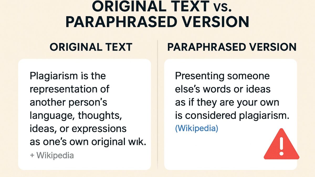 Paraphrasing vs Plagiarism | Academic Integrity Guide