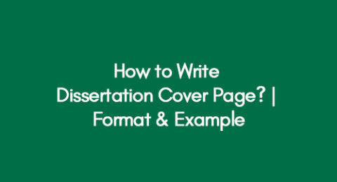 How to Write Dissertation Cover Page? | Format & Example | Download ...