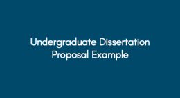 Masters Dissertation Proposal Example | Download Free Examples