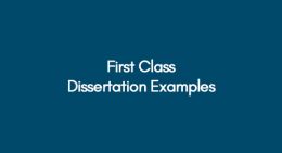 First Class Dissertation Examples | Download Free Examples