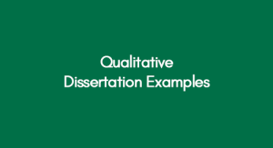 Qualitative Dissertation Example | Download Free Examples
