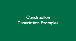 Sustainability Dissertation Examples | Latest Samples in 2024