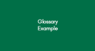 Glossary Example | Download Free Examples