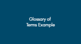 Glossary Example | Download Free Examples