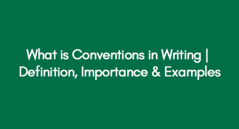 What is Conventions in Writing | Definition, Importance & Examples