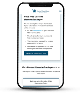 Dissertation Examples | Premier Dissertations